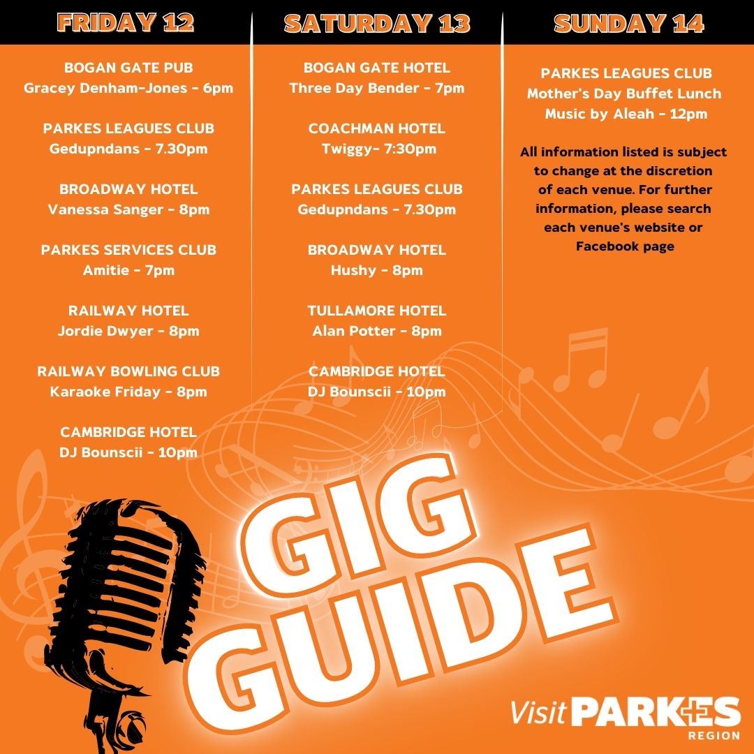 Gig Guide - Visit Parkes Region